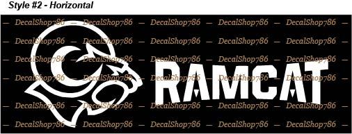 RAMCAT Broadheads - Archery/Hunting Gears - Vinyl Die-Cut Peel N' Stick ...