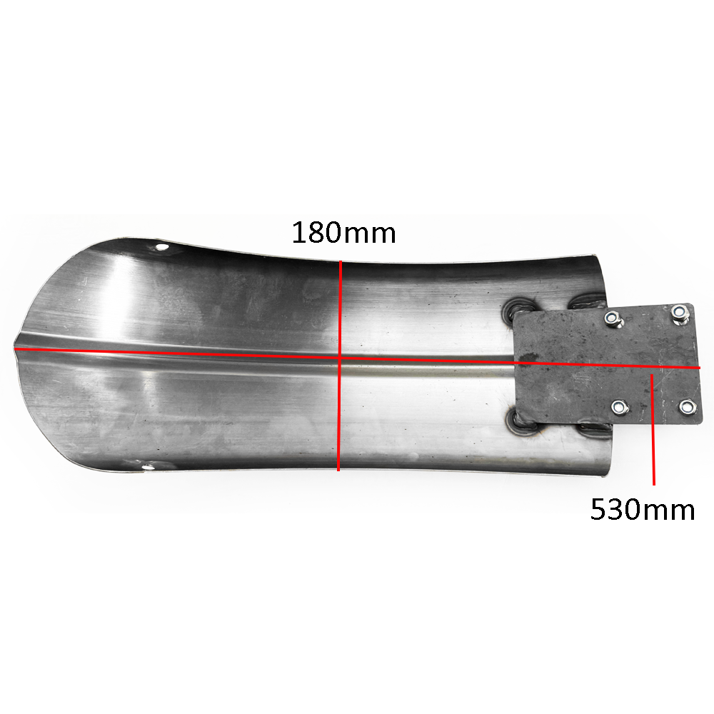 Universal Bobber/ Custom Mudguard 180mm With Brackets Plain Metal | eBay UK