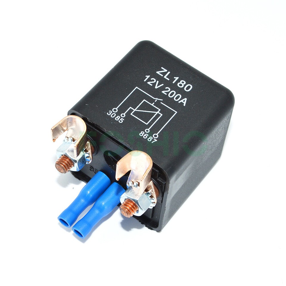 High Current 4 Pin DC 12V 200A Relay Split Switch for Car Truck Motor ...