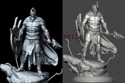 Pantheon LOL 3D Printing Unpainted Figure Model GK Blank Kit New 30cm ...