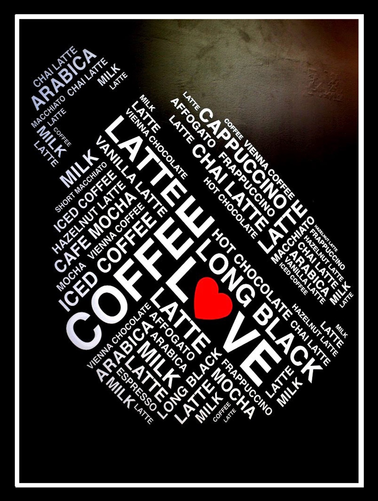 Coffee Cup Word Art, Retro metal Sign/Plaque Wall vintage / Kitchen ...