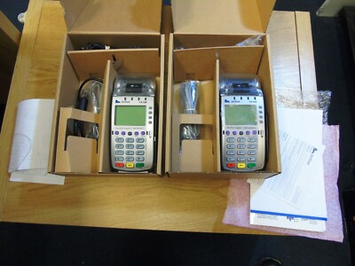 Lot of 2 - Verifone VX520 Credit Card Machine Terminal - M252-753-03 ...