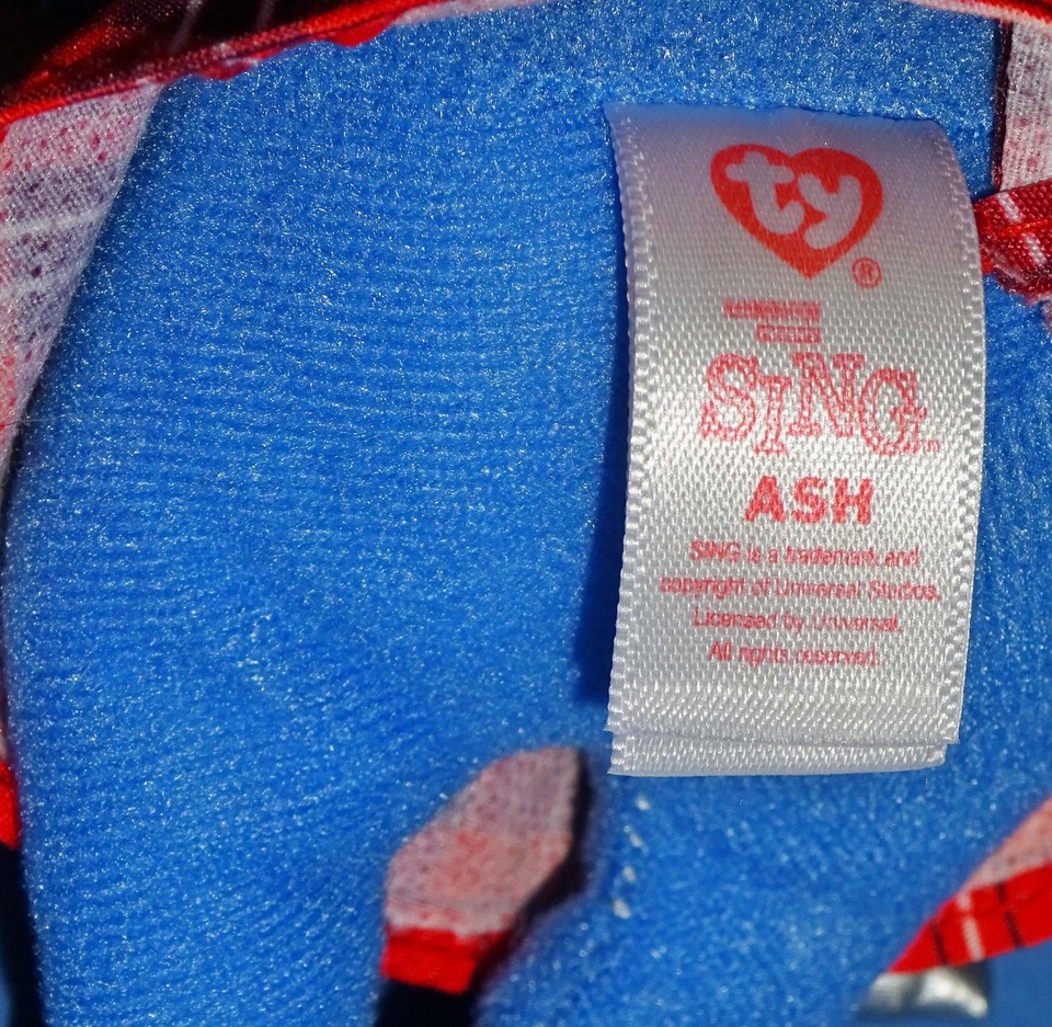 Ty Beanie Babies-Ash/porcupine-Gunter/pig NWT-Sing Movie Characters ...