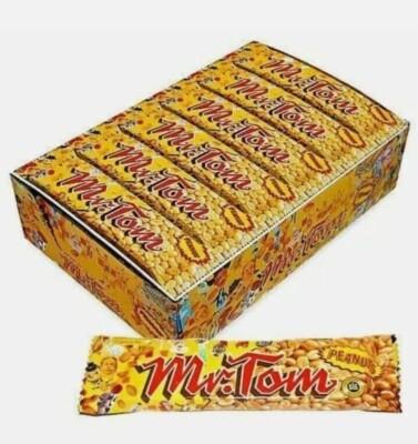 Mr Tom Roasted Peanut in Caramel Full Box 36 By 40g Free and Fast ...