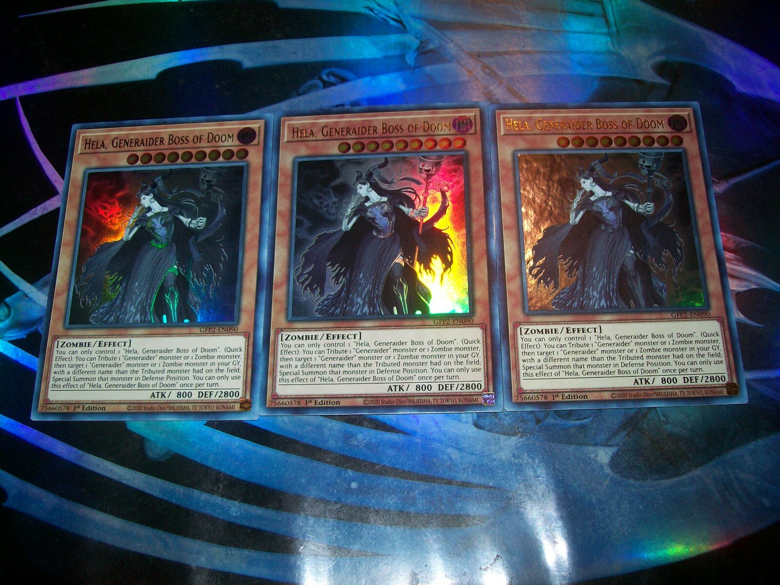 3x Hela, Generaider Boss of Doom 1st Edition Ultra Rare GFP2-EN090 Yu ...