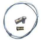 Lambretta Series 1, 2 & 3 Li / TV GREY EXTRA LONG THROTTLE CABLE ...