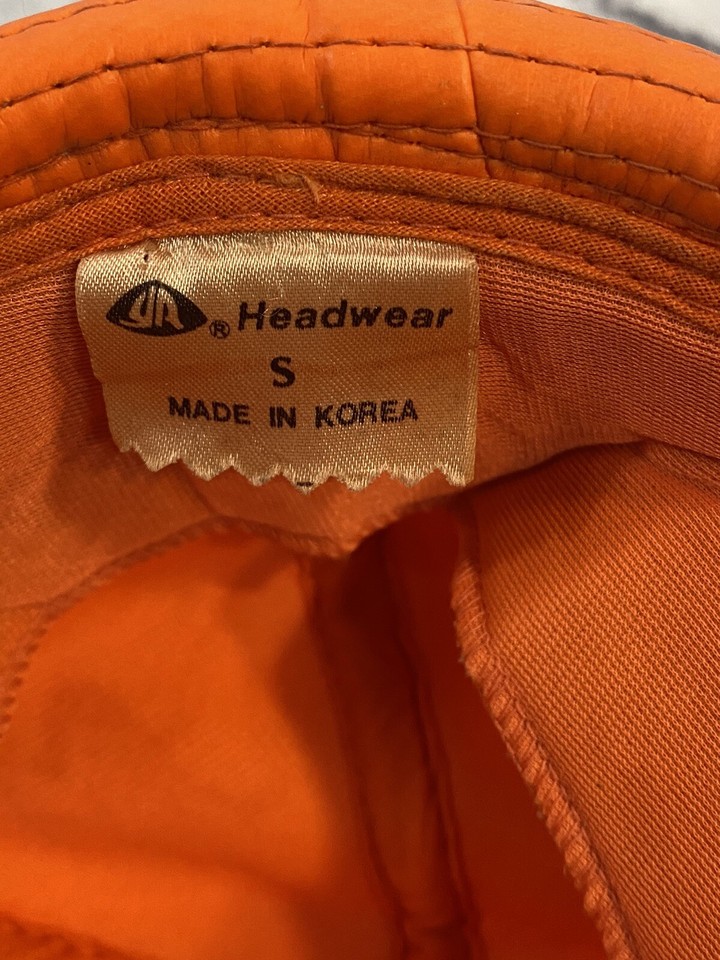 Vintage YR HEADWEAR Blaze Orange Jones Cap Style Sz Small Hunting Hat ...
