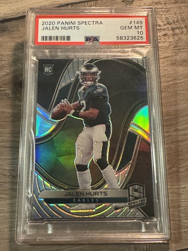 2020 Panini Spectra Prizm Jalen Hurts Philadelphia Eagles RC Rookie 68/ ...