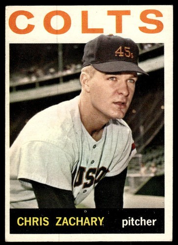 1964 Topps #23 Chris Zachary Houston Colt .45s RC Baseball | eBay