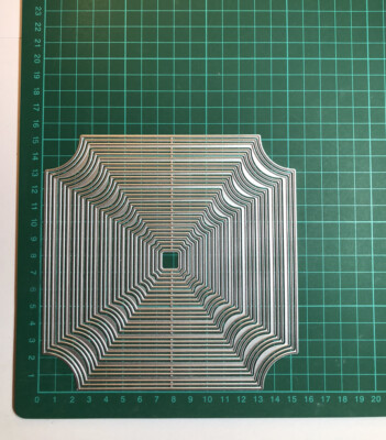 Large 27pcs Nesting Notched Corner Squares Die Set - Largest Die 15 X ...