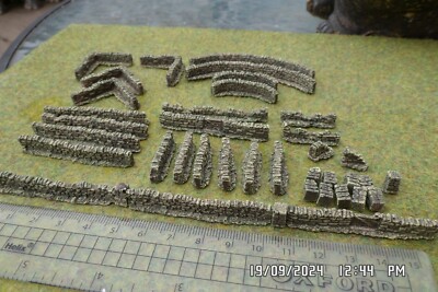 Model Railway miniature scenery N Gauge norman Stone Walling brown ...