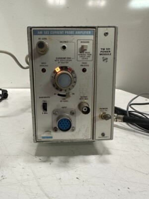 TEKTRONIX AM 503 CURRENT PROBE AMPLIFIER W/ P6021 AC CURRENT PROBE 125 ...