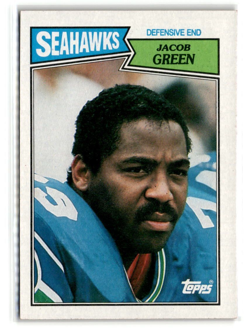 1987 Topps Football #180 Jacob Green Seattle Seahawks | eBay