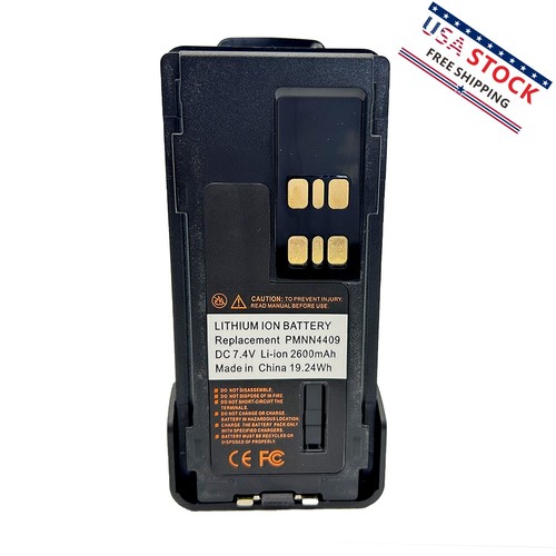PMNN4409 Walkie Talkie Battery Replacement 2600mAh for APX1000 APX3000 ...