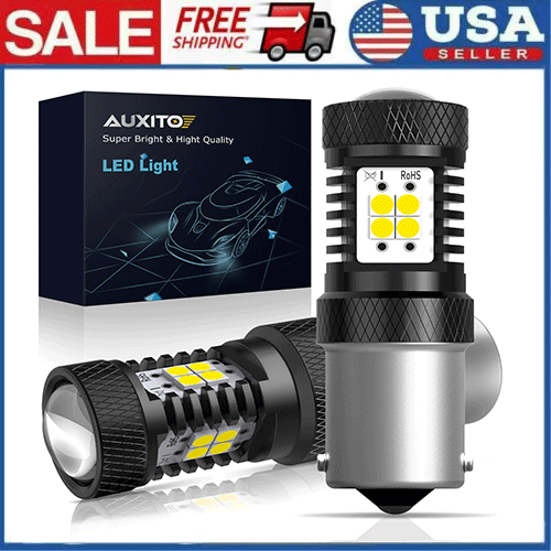 AUXITO 1156 White LED Turn Signal Reverse Light Bulb Error Free Anti ...