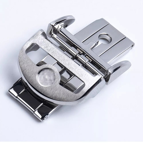 18mm Silver Color Double Folding Deployment Clasp For IWC Watch Band ...