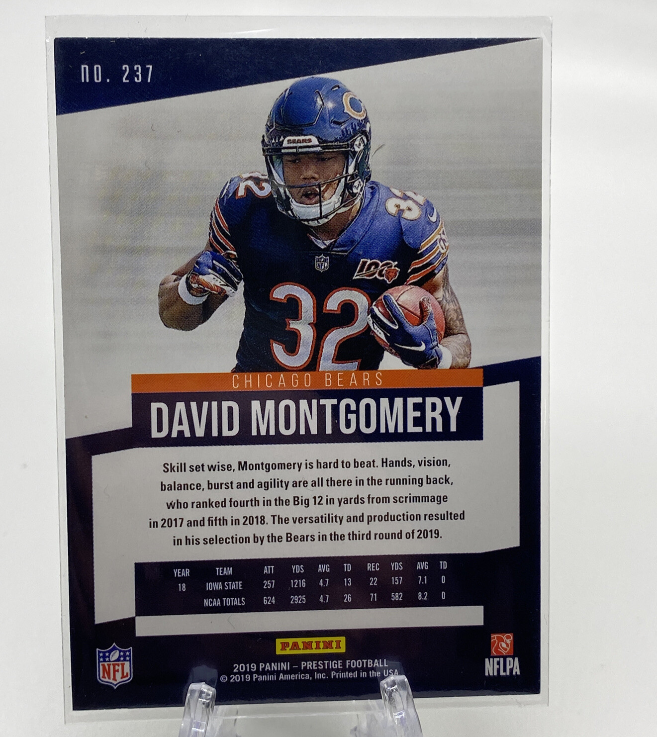 David Montgomery 2019 Panini Prestige Football #237 RC Rookie Card ...