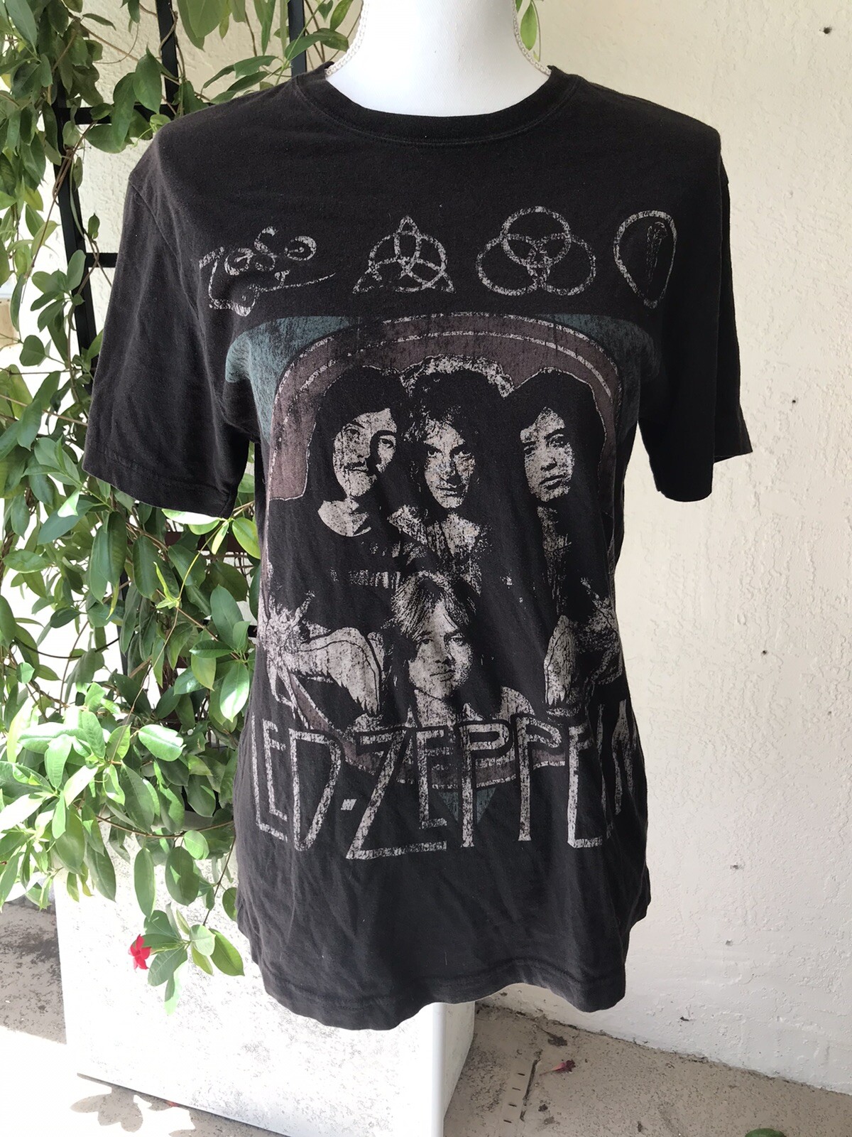 Vintage Retro Led Zeppelin Symbols Men’s T-shirt Tee - Gem