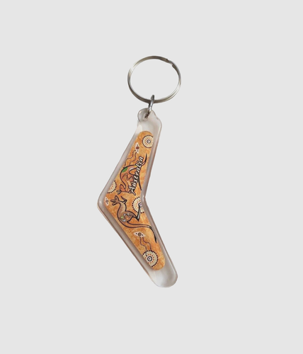 Australia Boomerang Keychain Vintage Souvenir Kangaroos Keytag Bag Tag ...