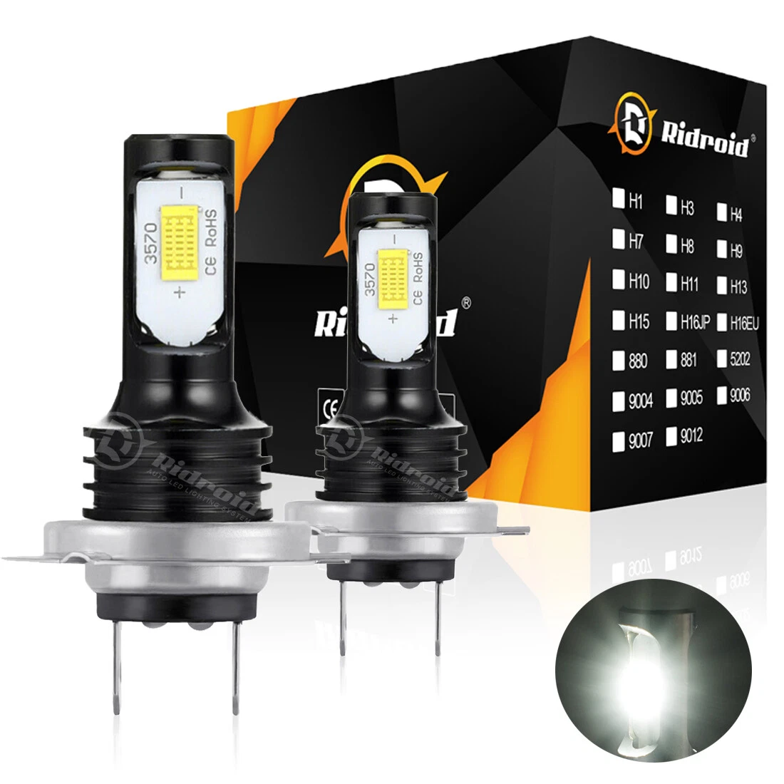 H7 Low Beam Headlight Bulbs