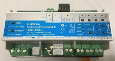 Lutron LQSE-4S10-D Switching Power Module Lighting 230v 50/60Hz 50mA 4 ...