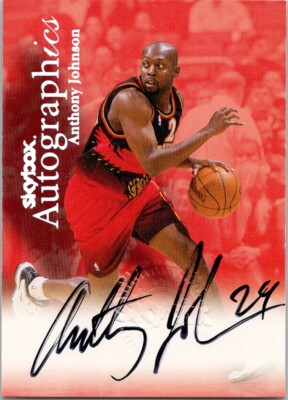 Anthony Johnson Autograph 1999 Skybox Autographics | eBay