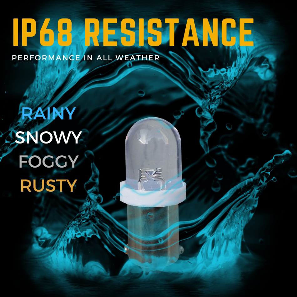 H6w Led White Side Light Bulbs Super Ice Xenon 433 434 Bax9s Offset ...