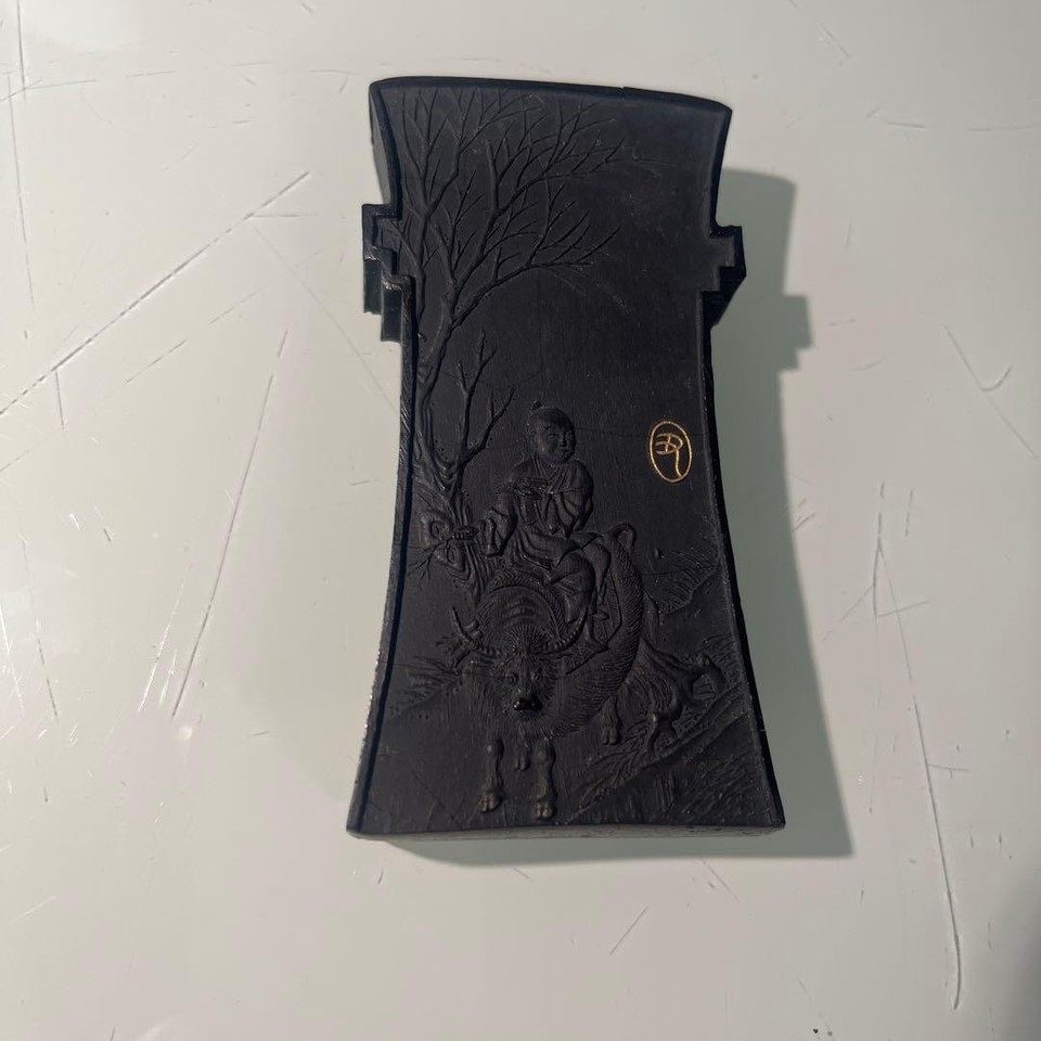 Sumi & Suzuri Ink Stick Ink Stone Black Vintage Calligraphy Shodo Shuji ...