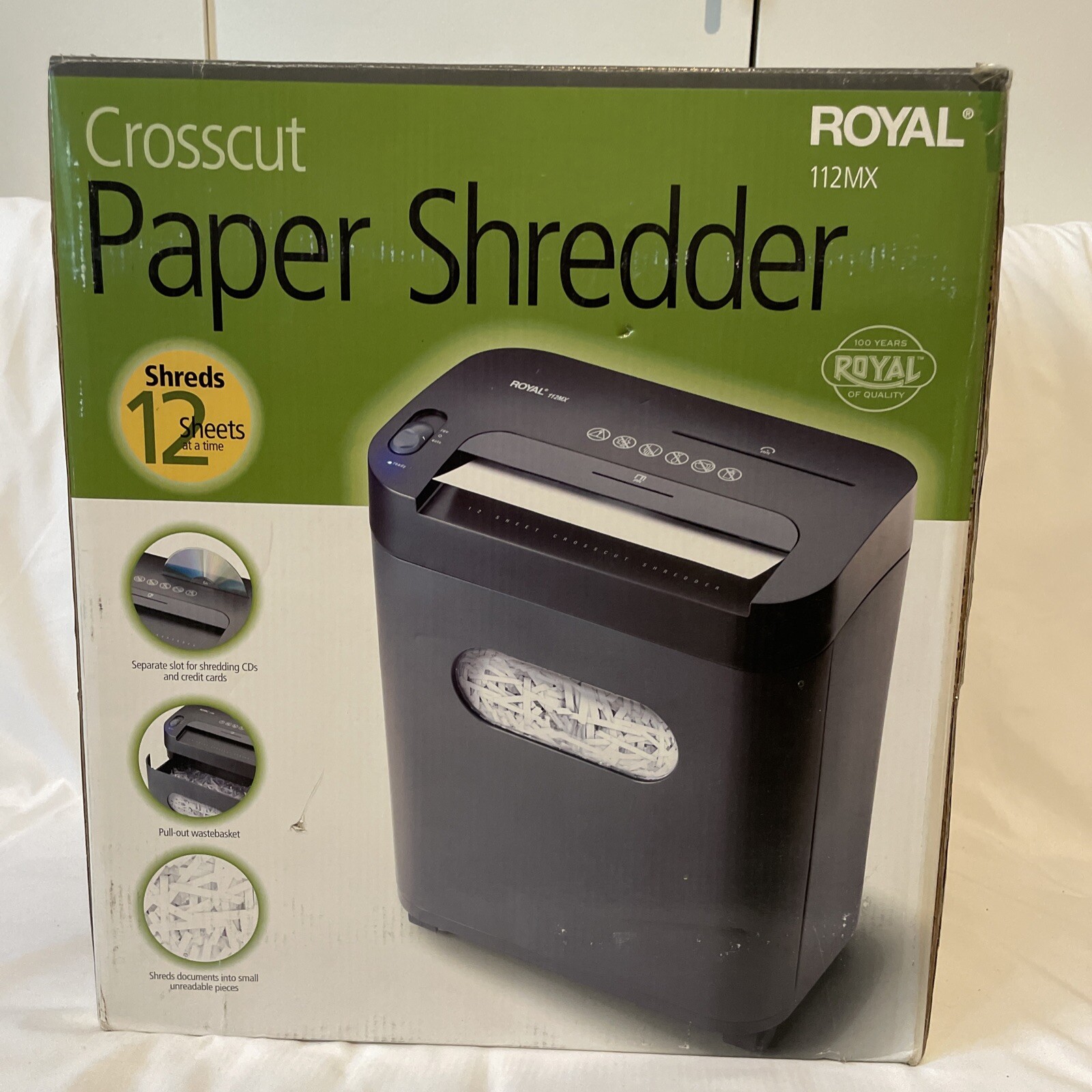 Royal 112MX 12-Sheet Cross Cut Home Office Paper Shredder | eBay