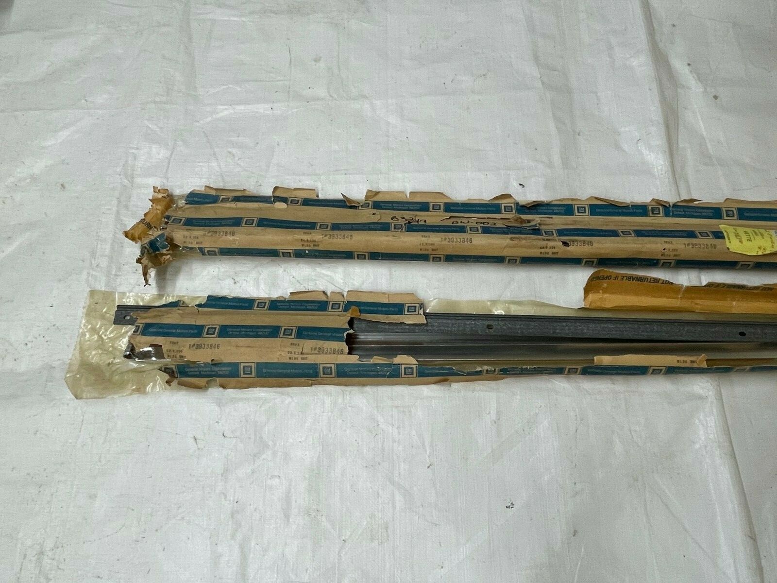 1965-67 NOS Corvette Rocker Panel Moldings New Old Stock GM Trim Body ...