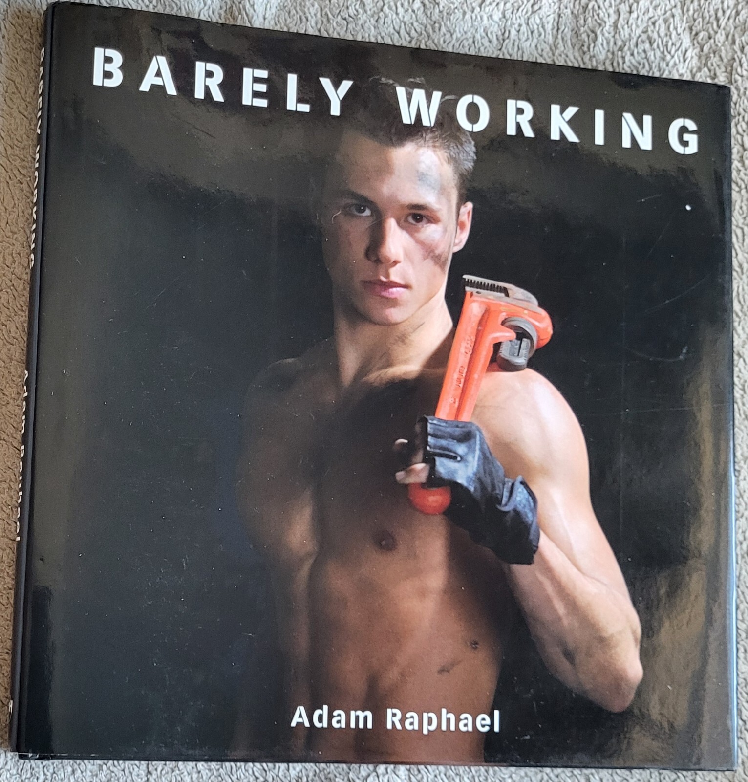 Barely Working by Adam Raphael (hardcover, 2008) male photography | eBay