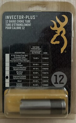 Browning Invector-Plus Choke Tube for Improved Cylinder 12 Gauge ...