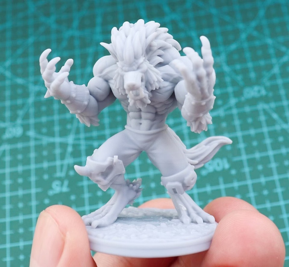 1/32 resin figures model 56mm werewolf Unassembled unpainted | eBay