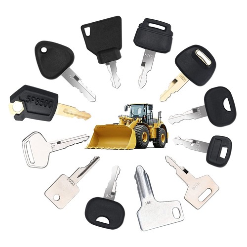 12PCS KEYS Master Key Ignition Set For Agricultural + Heavy Plant ...