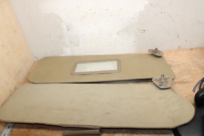 95-99 OBS GM - Sun Visor Left & Right Set Tan Mirror OEM | eBay