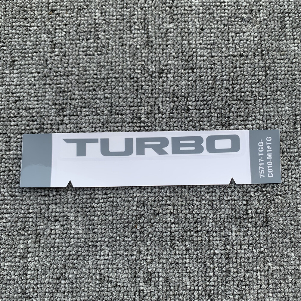 GENUINE CDM TURBO Emblem FOR HONDA CIVIC TYPE R FK REAR WINDOW DECAL ...