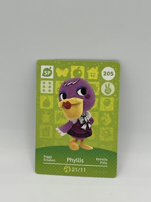 205 Phyllis - Series 3 Animal Crossing Amiibo Card Unscanned And ...