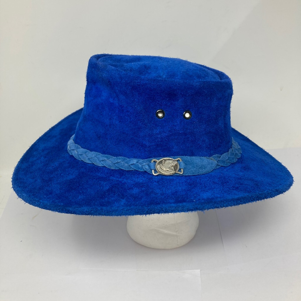 Taz Hatz Tasmania Cobalt Blue Suede Leather Cowboy We… - Gem