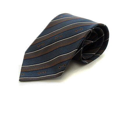 Gucci Old Vintage Bit Tie Silk Made In Italy Navy Blue Men'S | eBay