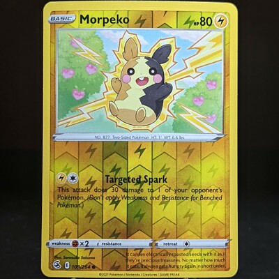Morpeko 109/264 NM Reverse Holo Fusion Strike Near Mint Foil SWSH ...