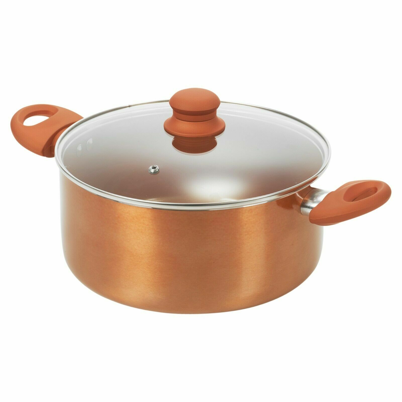 Non Stick Ceramic Coated Copper Induction Cooking Pan Pot Saucepan ...