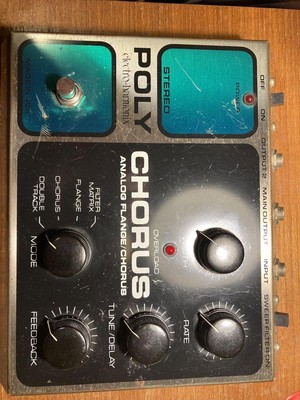 Electro Harmonix Polychorus Stereo Chorus Guitar Effects Pedal Power ...