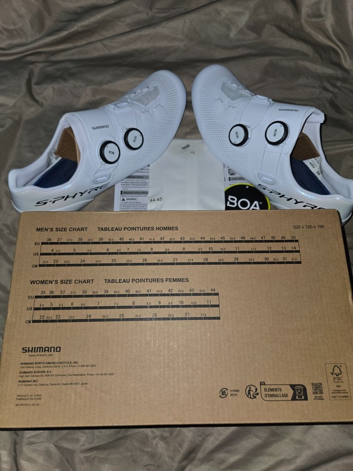 Shimano RC903 WIDE White Road Shoes - EU 44 / US 10 | eBay