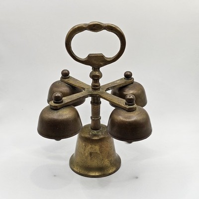 Vintage Brass Communion Catholic Church Bell With 5 Cups Altar | eBay