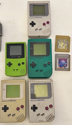 Vintage Nintendo Game Boy Video Game Console Lot with Games Pokemon | eBay