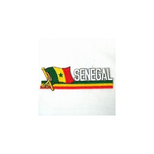 SENEGAL SIDEKICK WORD COUNTRY FLAG IRON-ON PATCH CREST BADGE 1.5 X 4.5 IN. | eBay