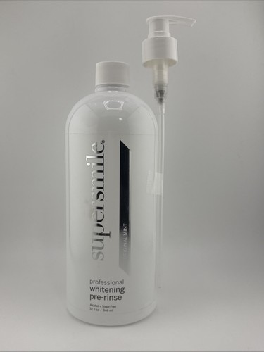 Supersmile Professional Whitening Pre-rinse 32 oz Exp 26 Sealed & Pump ...