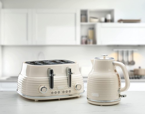 Daewoo Sienna 1.7L Rapid Boil Cordless Jug Kettle & 4 Slice Toaster Set ...