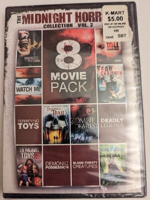 Midnight Horror Collection, Vol. 2 (DVD, 2011, 2-Disc Set). Sealed ...