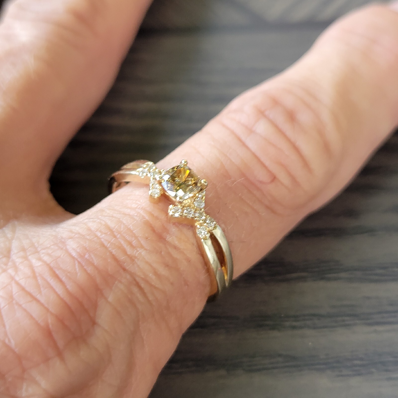 14kt Gold Mocha Diamond Ring | eBay